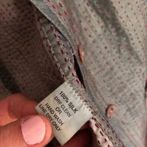 Tops | 10 Silk Italian Button Up | Poshmark